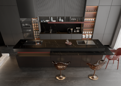 CLASSIC QUARTZ, PORTORO, QUARTZ - Marble Tops